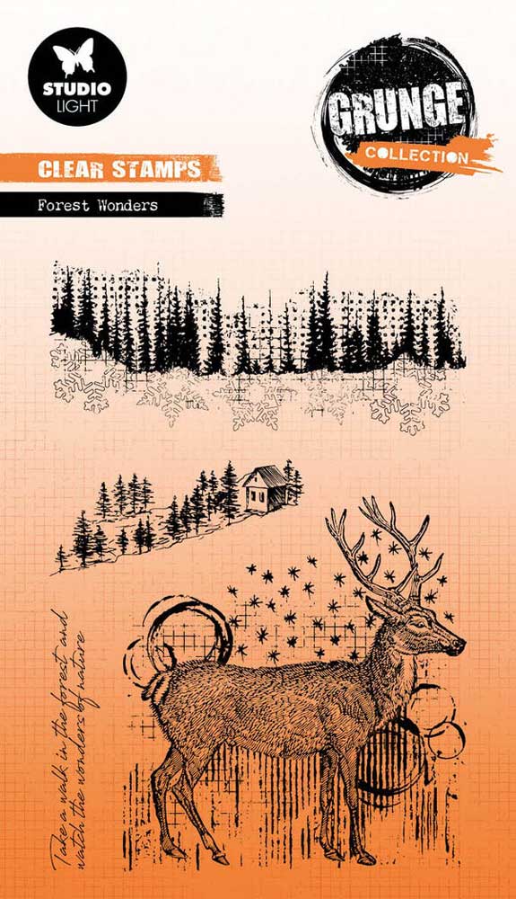 Studio Light Grunge Collection Clear Stamp Set - Forest Wonders [SL-GR ...