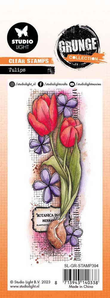 Studio Light Grunge Collection Clear Stamp - Tulips [SL-GR-STAMP394 ...