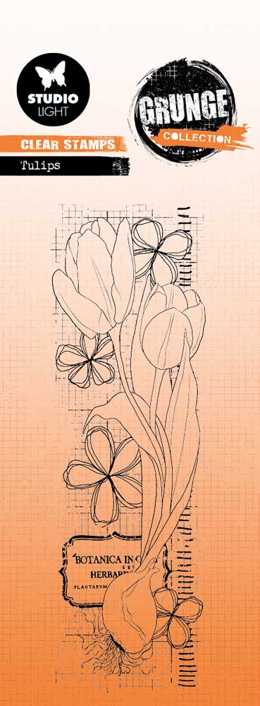 Studio Light Grunge Collection Clear Stamp - Tulips [SL-GR-STAMP394 ...