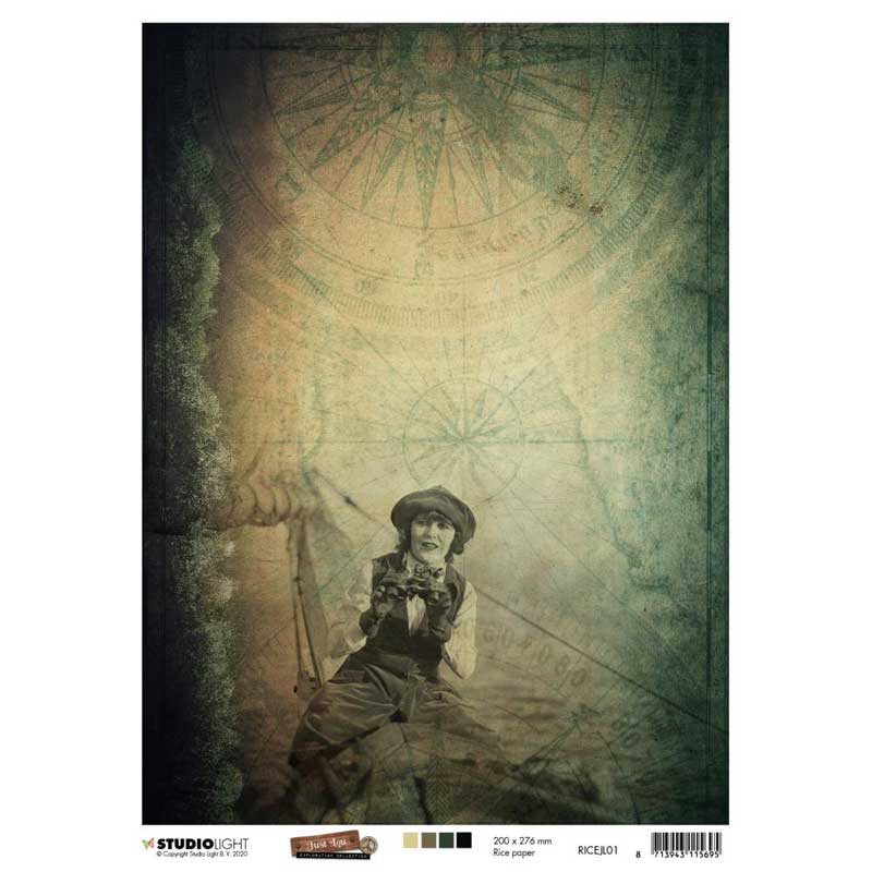 Studio Light Just Lou Exploration Collection - A4 Rice Paper [RICEJL01 ... Studio Light Just Lou Exploration Collection - A4 Rice Paper [RICEJL01 ...