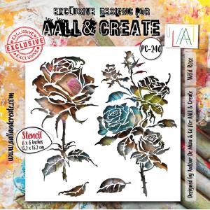 AALL & Create Stencil - Wild Rose [PC-240] - Joggles.com