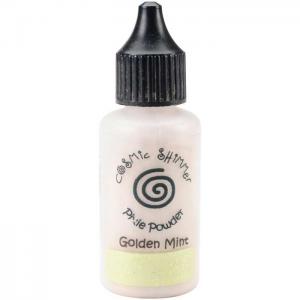 Cosmic Shimmer Pixie Powder - Golden Mint - Joggles.com