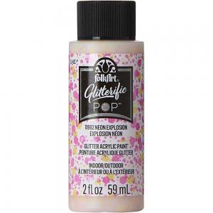 Folk Art Glitterific POP Paint - Neon Explosion [11992] - Joggles.com
