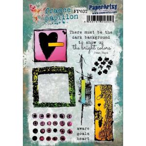 PaperArtsy France Papillon Stamp Set - FP032 - Joggles.com