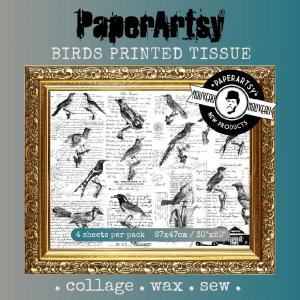 PaperArtsy Printed Tissue - Birds [PT11] - Joggles.com