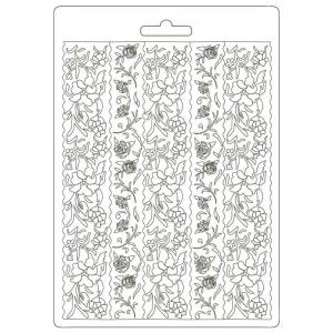 Stamperia Alice Collection Texture Impression Mould - Borders [KP3TA588 ...