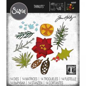Tim Holtz Sizzix Thinlits - Modern Festive [666069] - Joggles.com