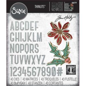 Tim Holtz Sizzix Vault Thinlits Dies - Seasonal Sketch [666719] - Joggles.com