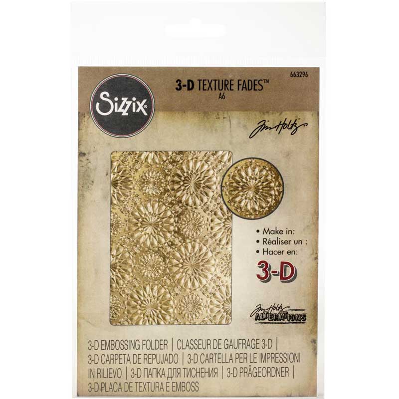 Tim Holtz Sizzix 3D Texture Fades - Kaleidoscope [663296] - Joggles.com