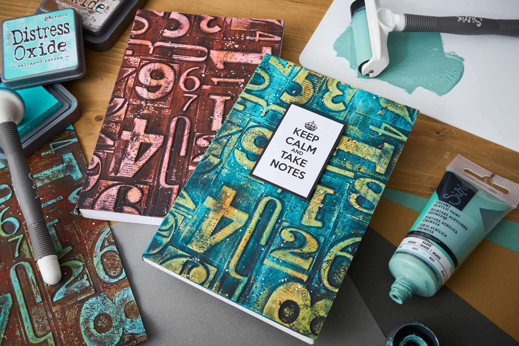 Tim Holtz Sizzix 3D Texture Fades - Numbered, Large [667081] - Joggles.com