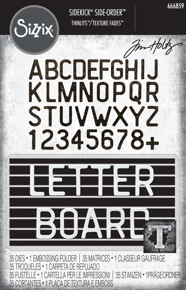 Tim Holtz / Sizzix Sidekick Side-Order - Letterboard [666859] - Joggles.com