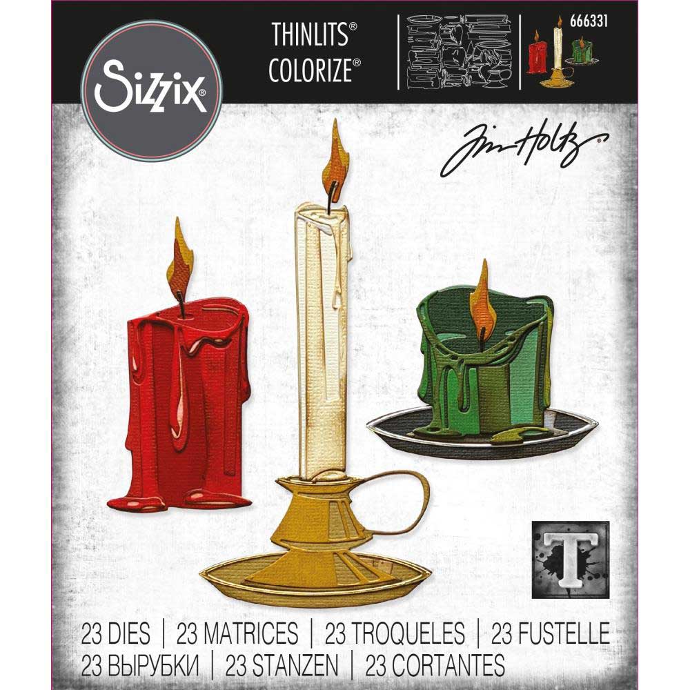 Tim Holtz Sizzix Thinlits - Candleshop Colorize [666331] - Joggles.com