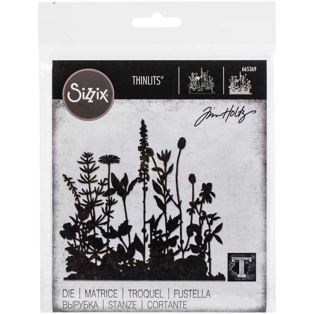 Tim Holtz Sizzix Thinlits - Flower Field [665369] - Joggles.com