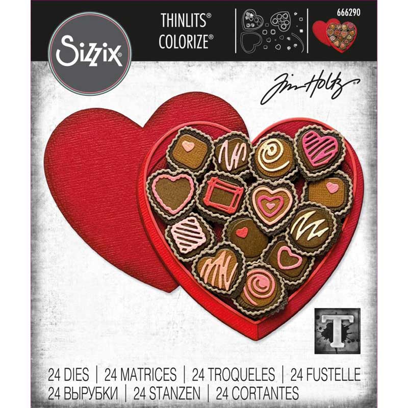 Tim Holtz Sizzix Thinlits - True Love Colorize [666290] - Joggles.com