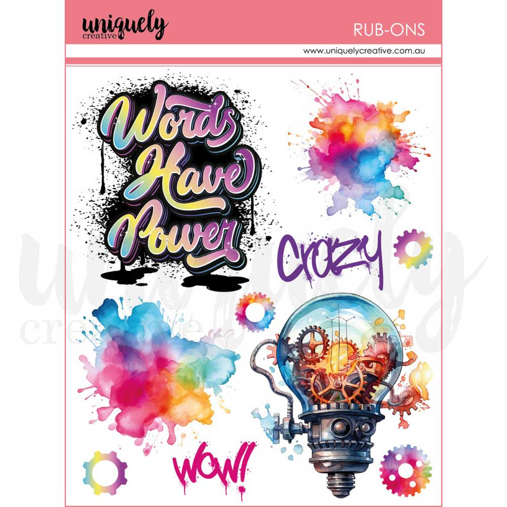 Uniquely Creative Rub-Ons - Graffiti [UCE2019] - Joggles.com