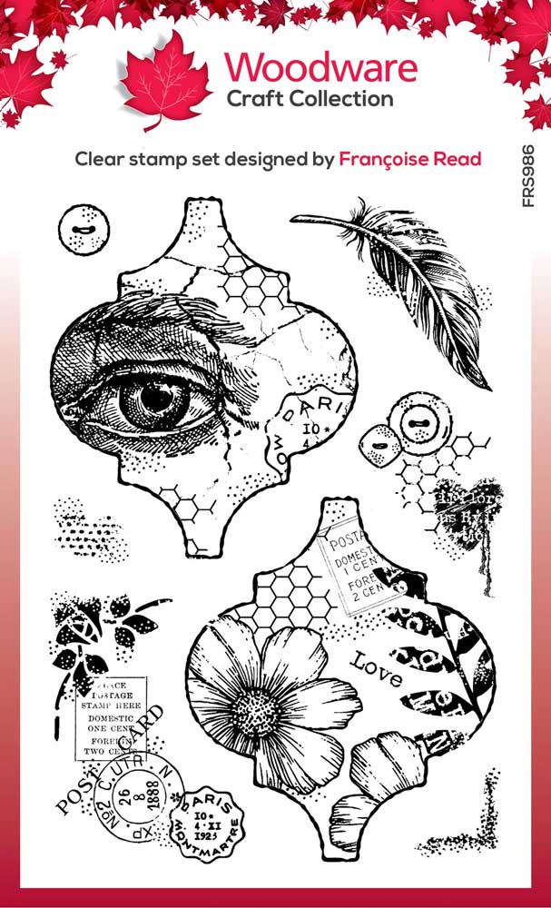 Woodware Craft Collection Clear Stamp Set - Vintage Tiles [FRS986 ...